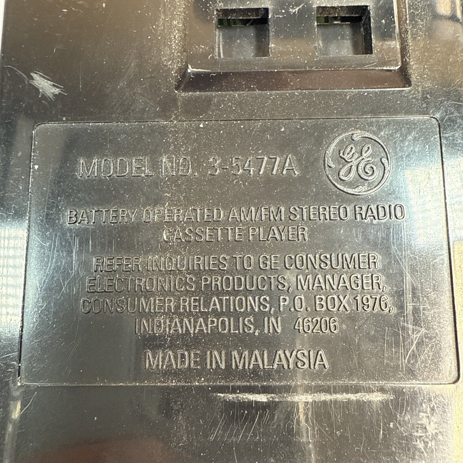 GeneralElectric 3-5477 Walkman.land