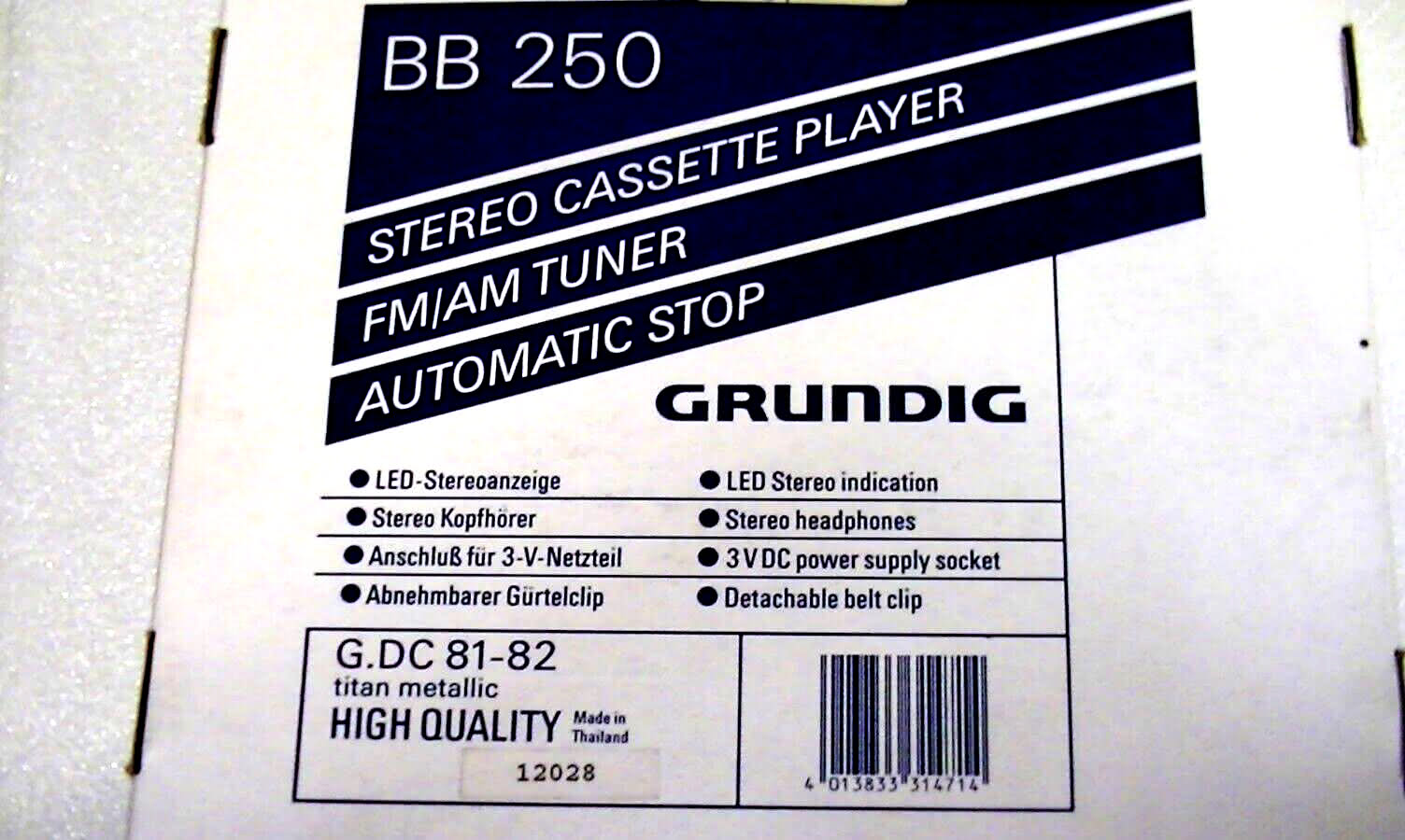 Grundig BB250 Walkman.land