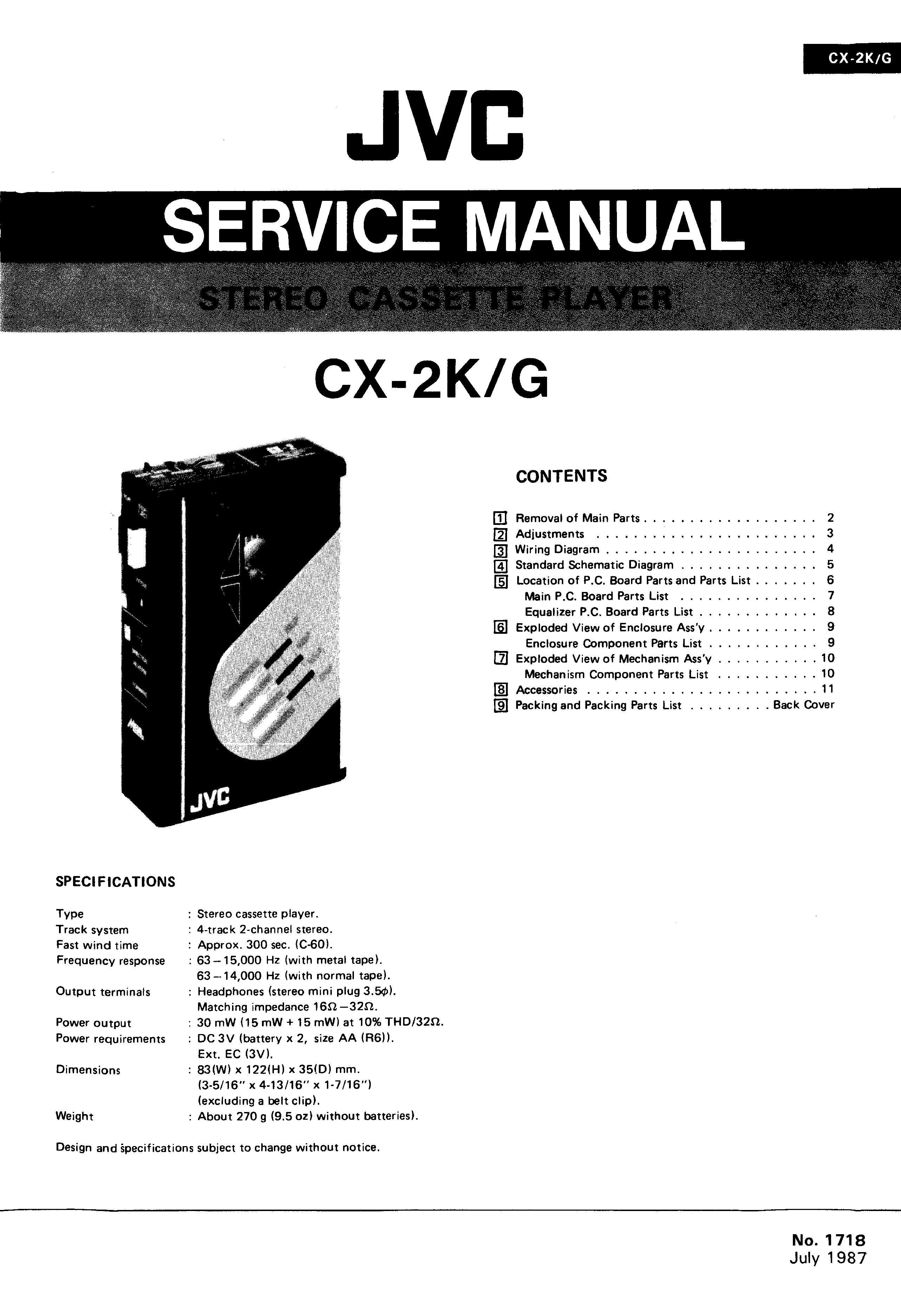 JVC CX-2K Walkman.land