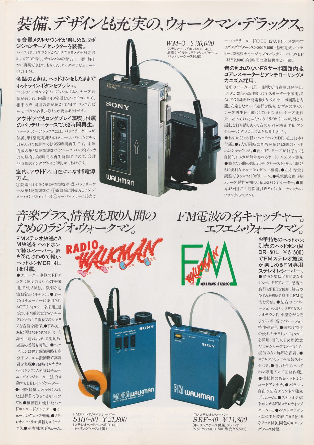 Sony WM-3 Walkman.land