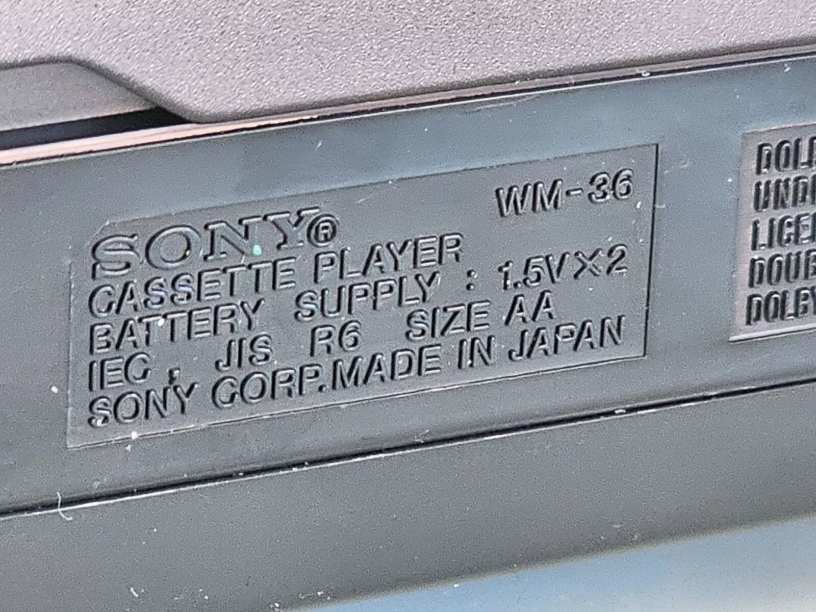 Sony WM-36 Walkman.land